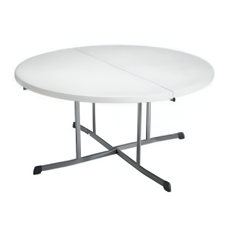 Table polypro - Table pliante polyvalente - Table pliante ronde